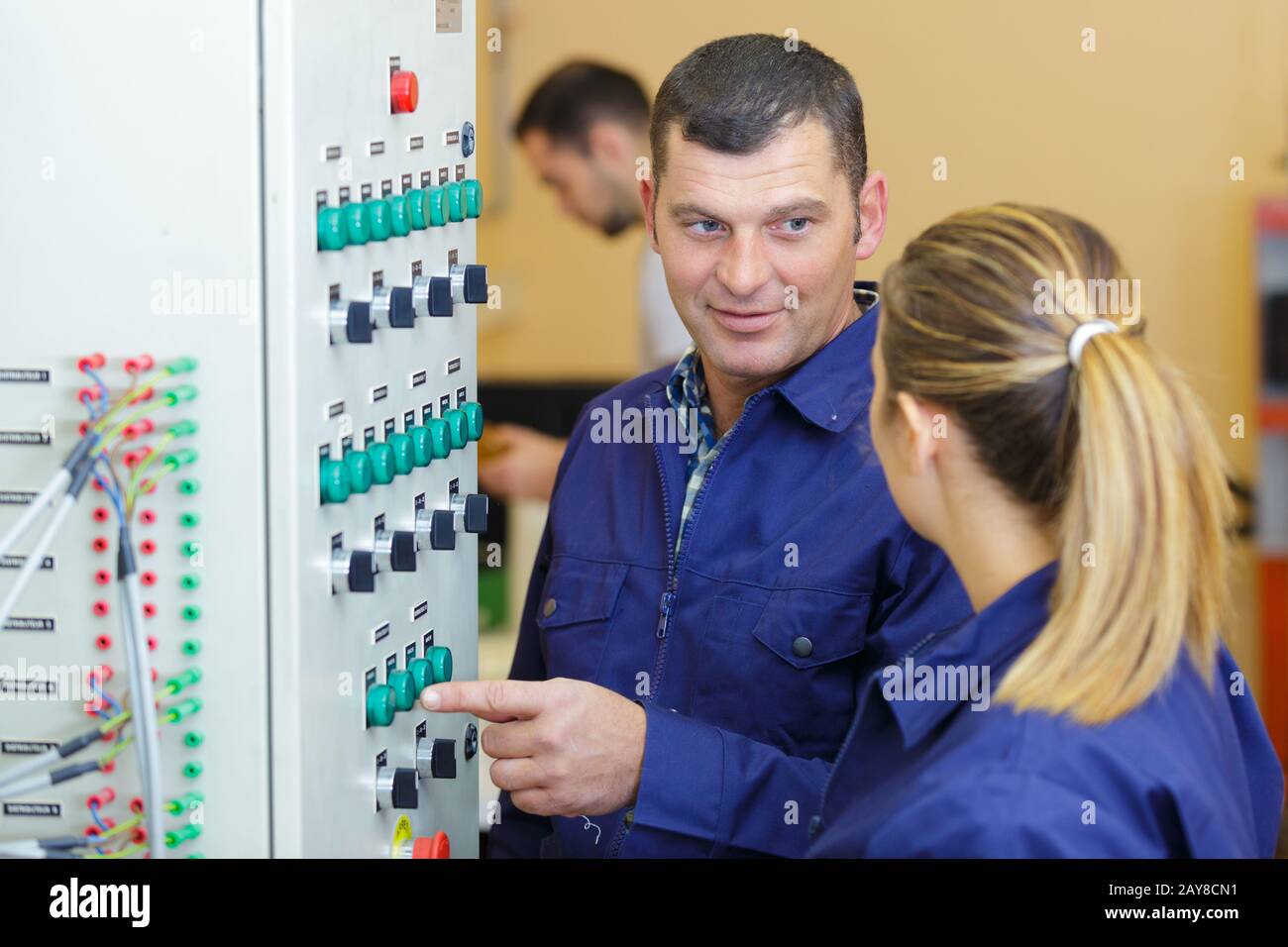 two mechanical engineers at work Stock Photo - Alamy