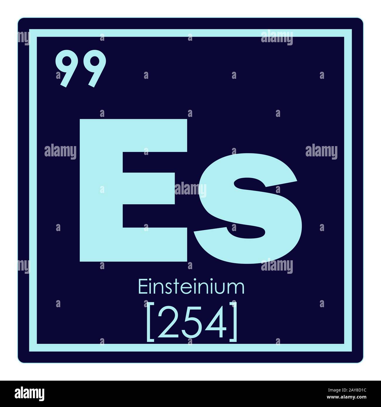 Einsteinium chemical element Stock Photo - Alamy