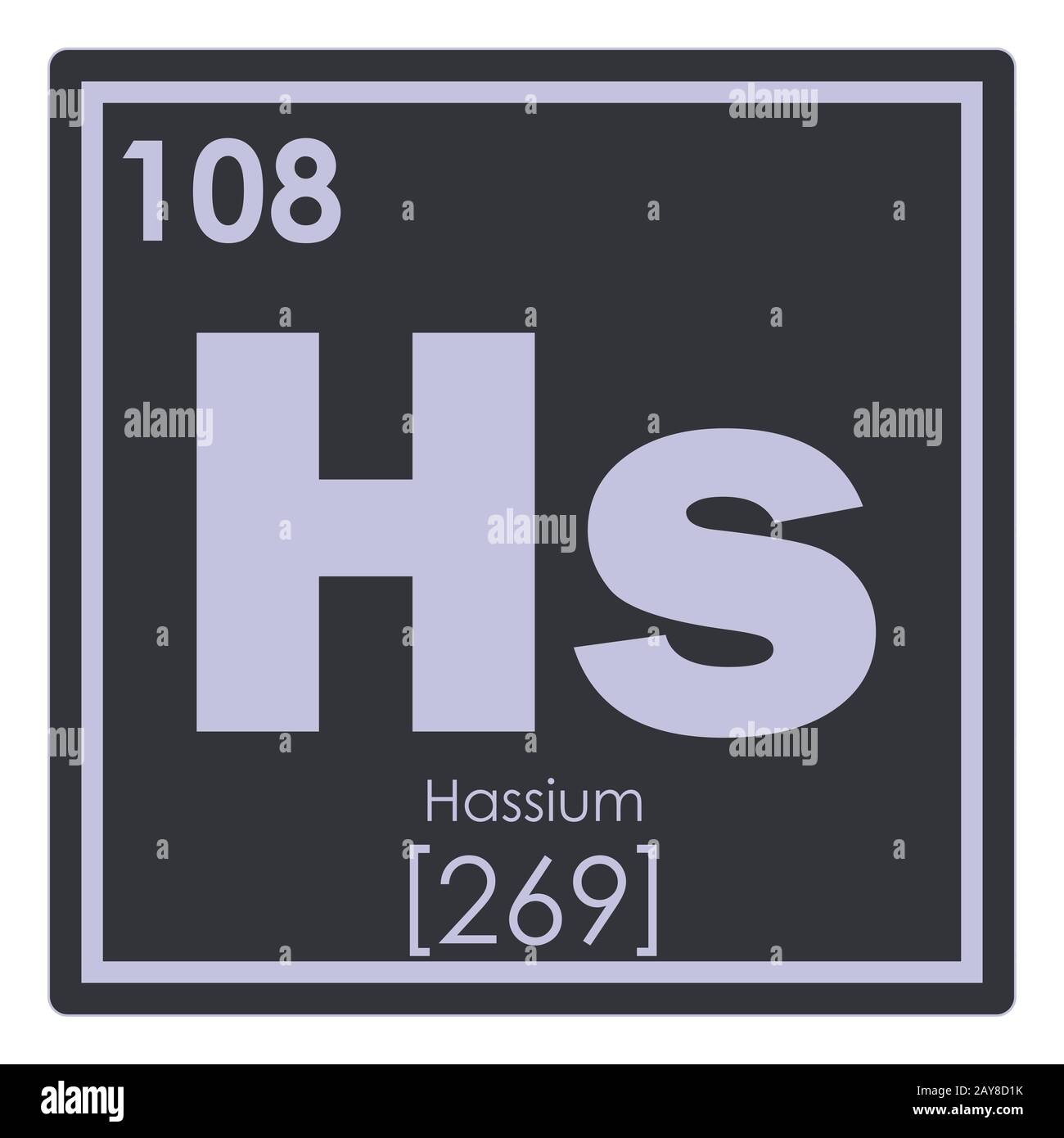 Hassium chemical element Stock Photo - Alamy