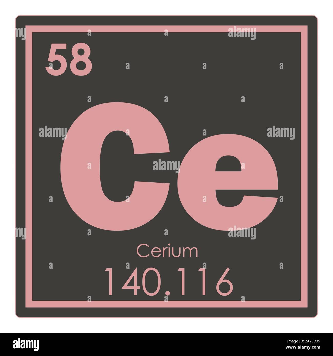 Cerium chemical element Stock Photo - Alamy