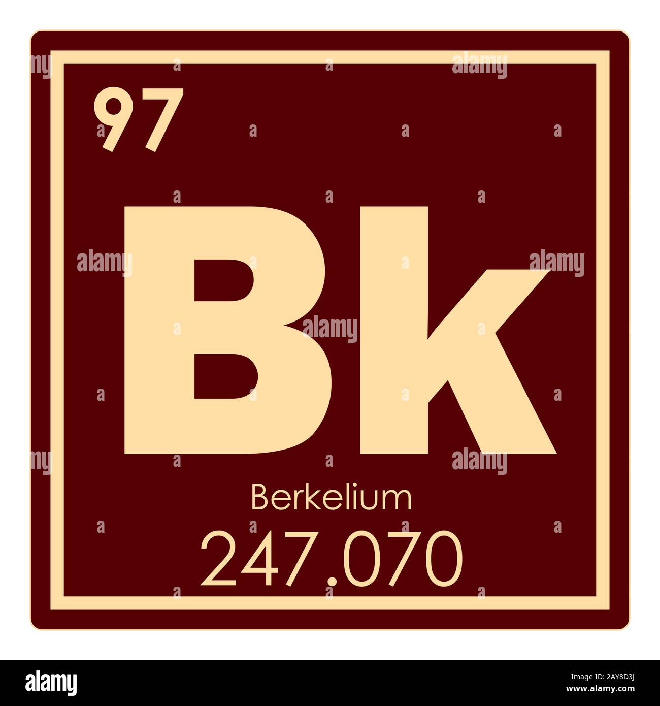 Berkelium chemical element Stock Photo - Alamy