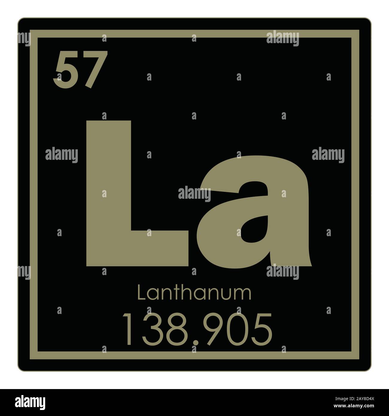 Symbol chemical element lanthanum hi-res stock photography and images ...