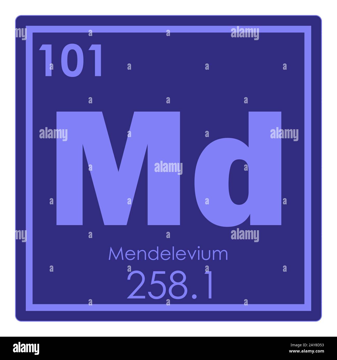 Mendelevium chemical element Stock Photo - Alamy