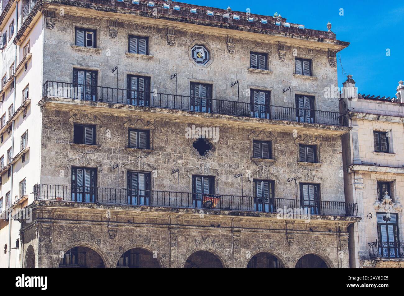 Havana building on main street in Cuba Stock Photo - Alamy