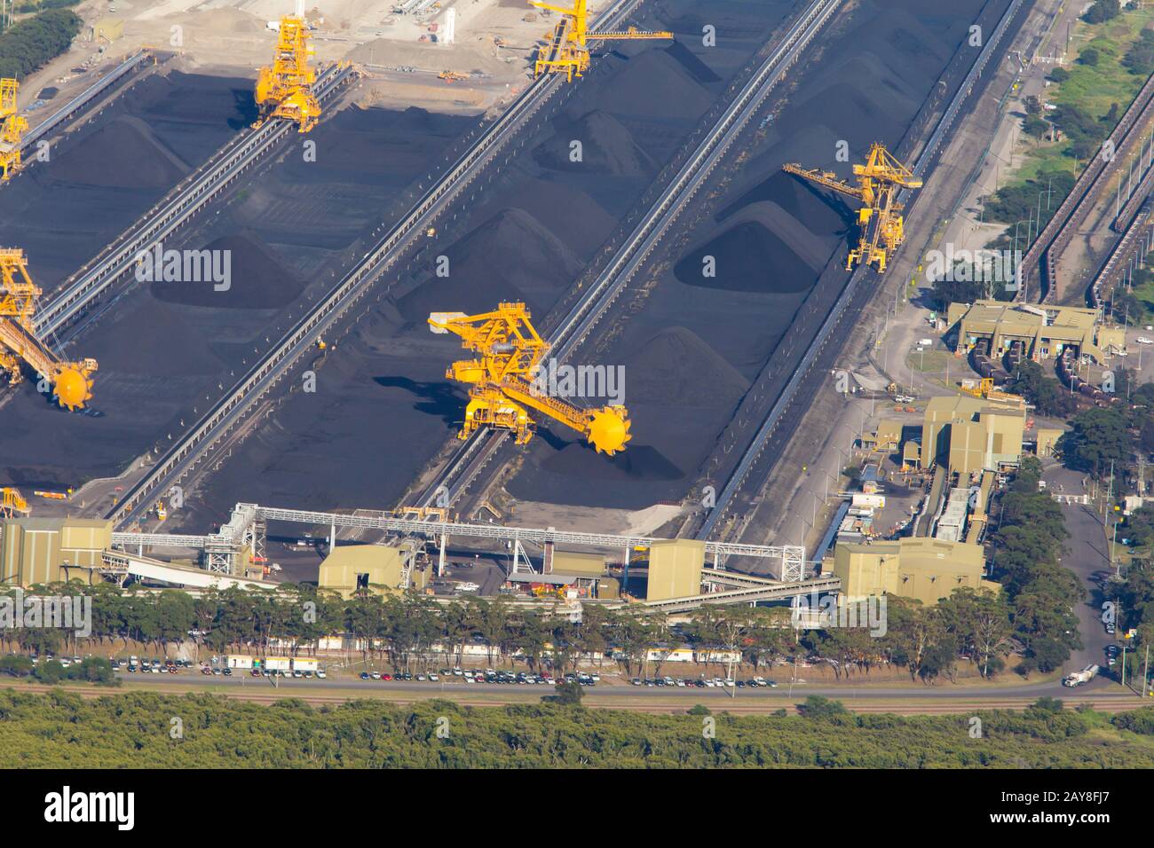 Newcastle Coal Terminal Stock Photo - Alamy