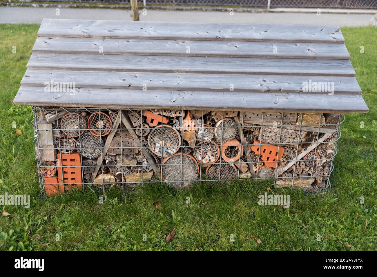 freestanding large beneficial insect hotel - close-up insect hotel ...