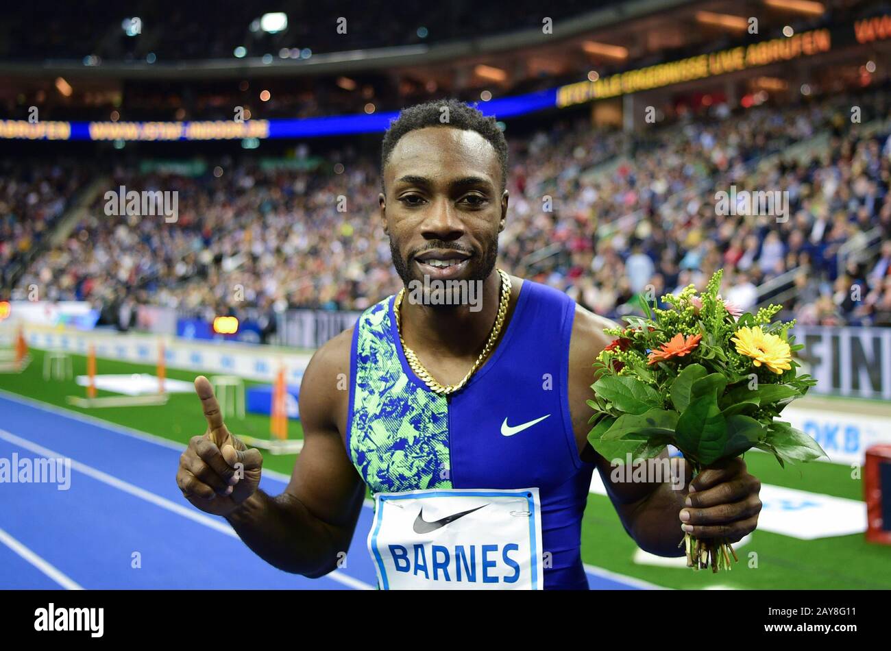 Berlin, Germany. 14th Feb, 2020. Athletics: ISTAF Indoor Men 60 meters ...