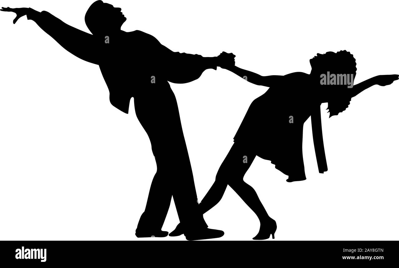 Ballroom Silhouette Stock Vector Images Alamy