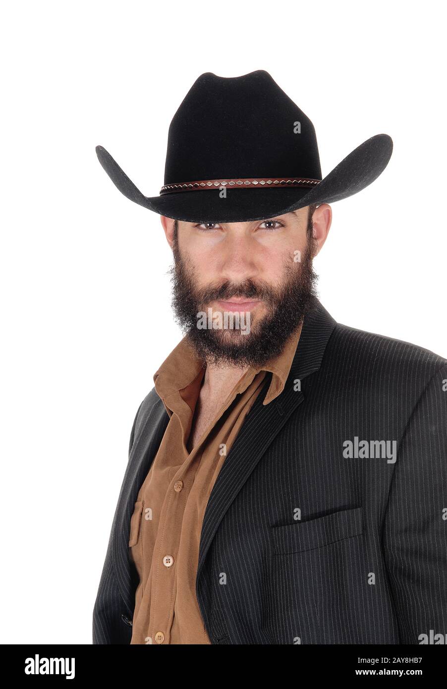 Mature man in cowboy hat hi-res stock photography and images - Alamy