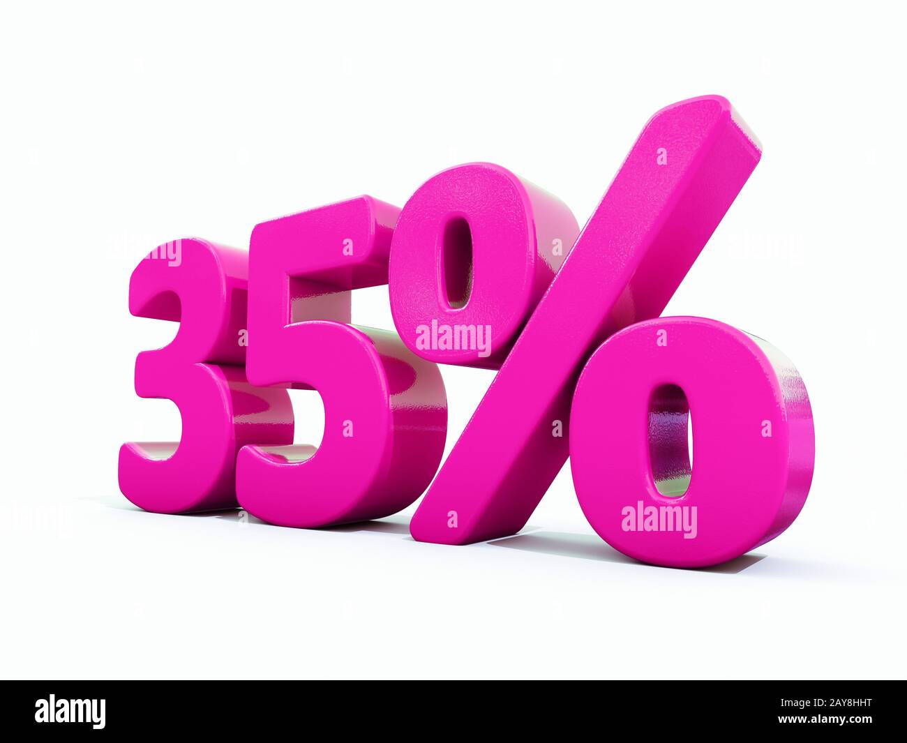 35 Percent Pink Sign Stock Photo - Alamy