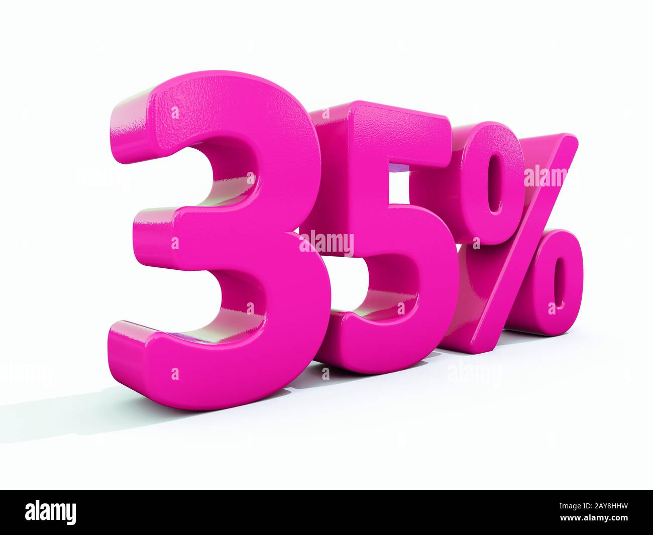 35 Percent Pink Sign Stock Photo - Alamy