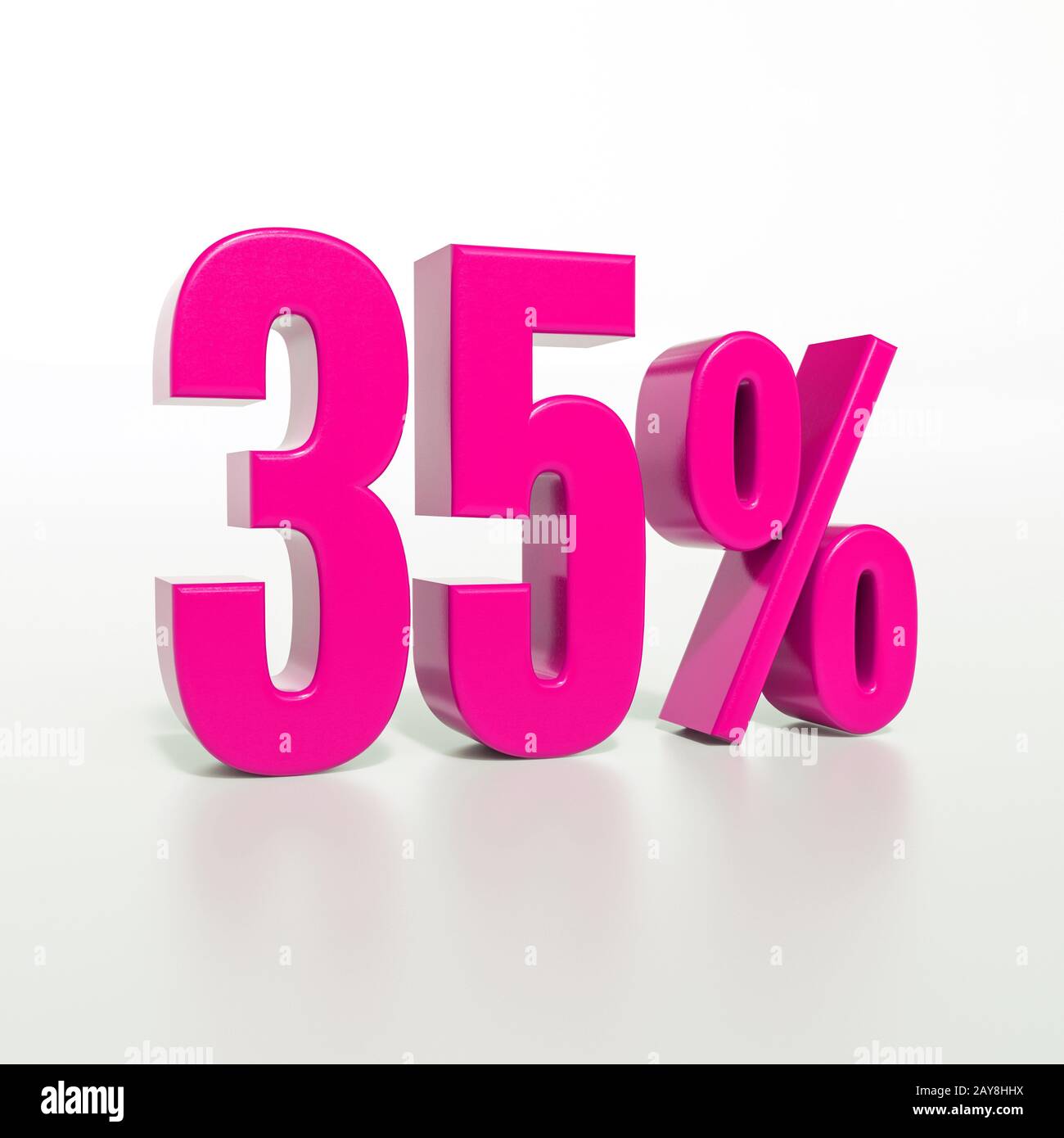 35 Percent Pink Sign Stock Photo - Alamy