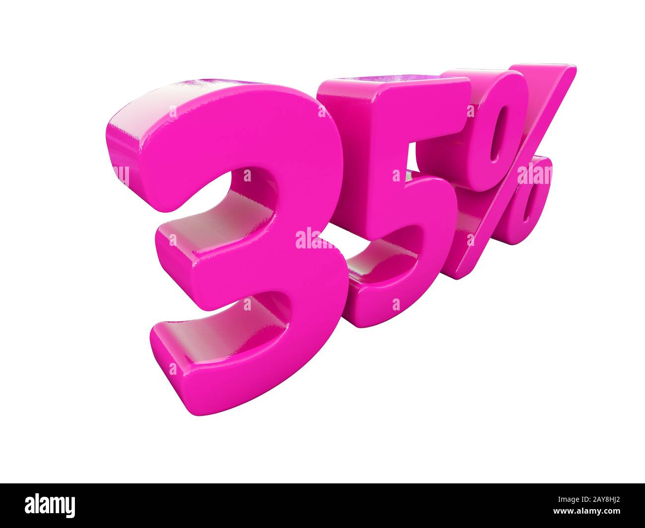 35 Percent Pink Sign Stock Photo - Alamy
