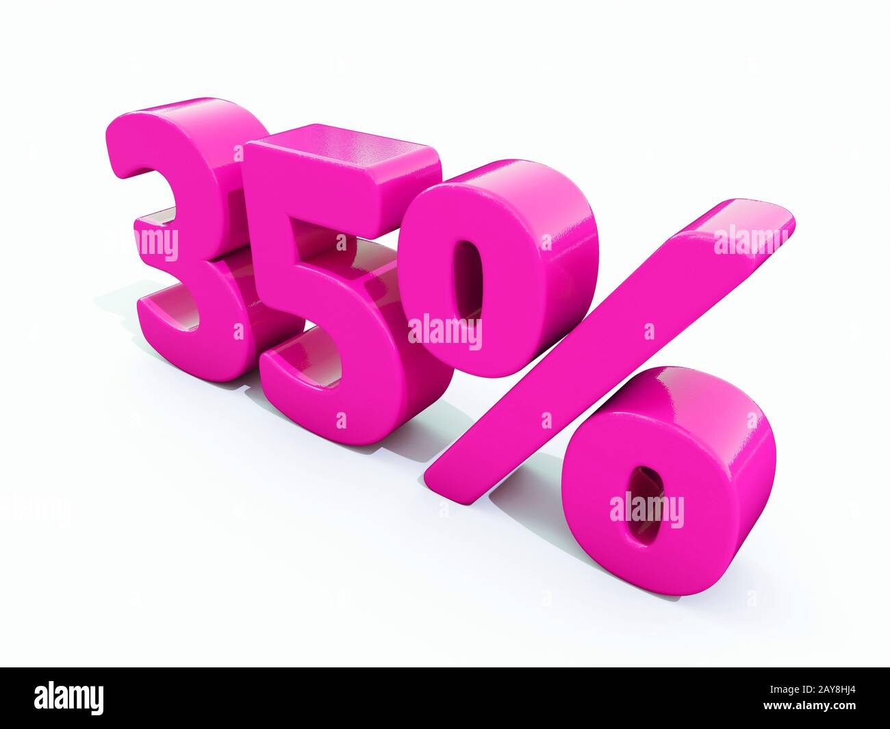 35 Percent Pink Sign Stock Photo - Alamy