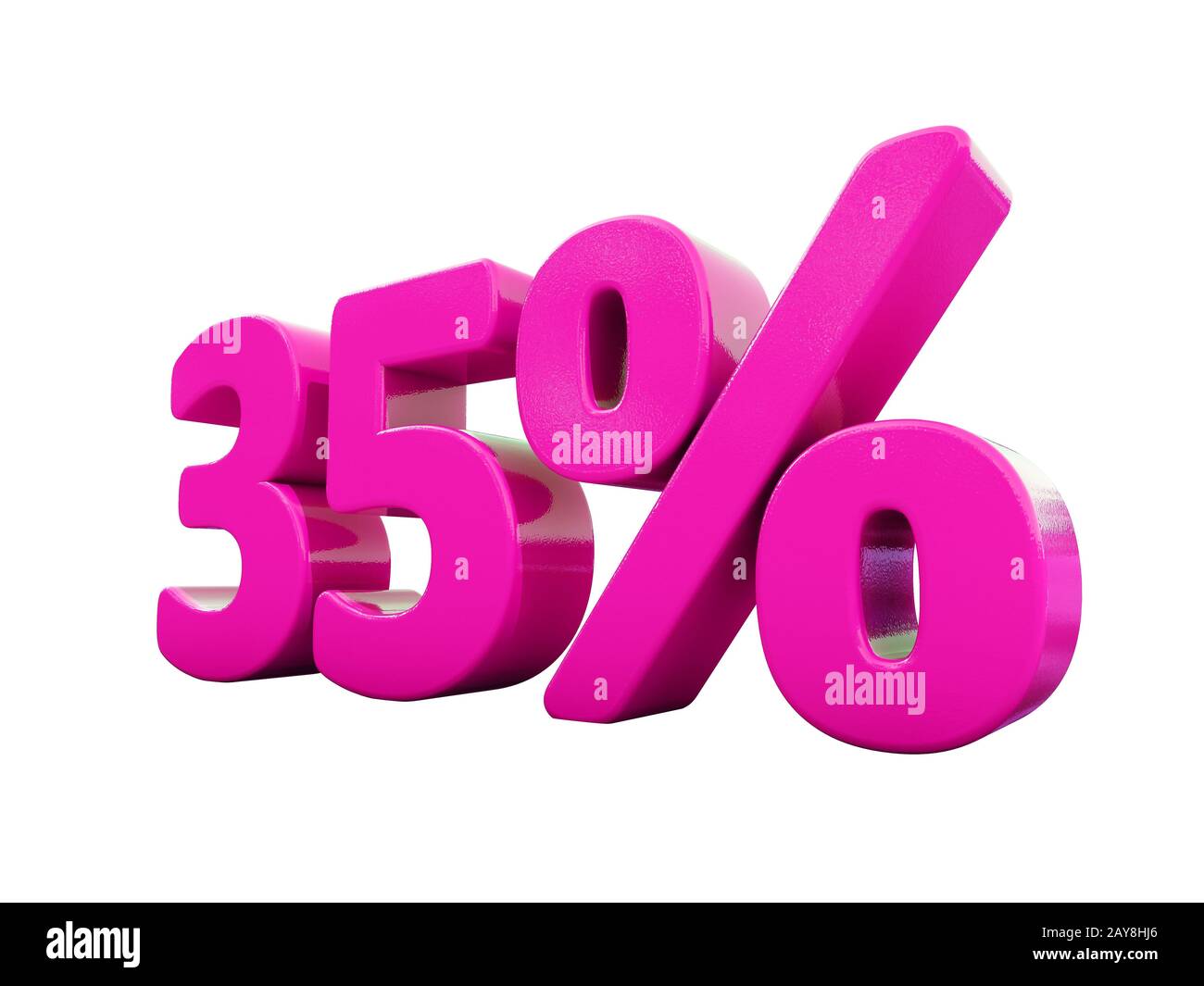 35 Percent Pink Sign Stock Photo - Alamy