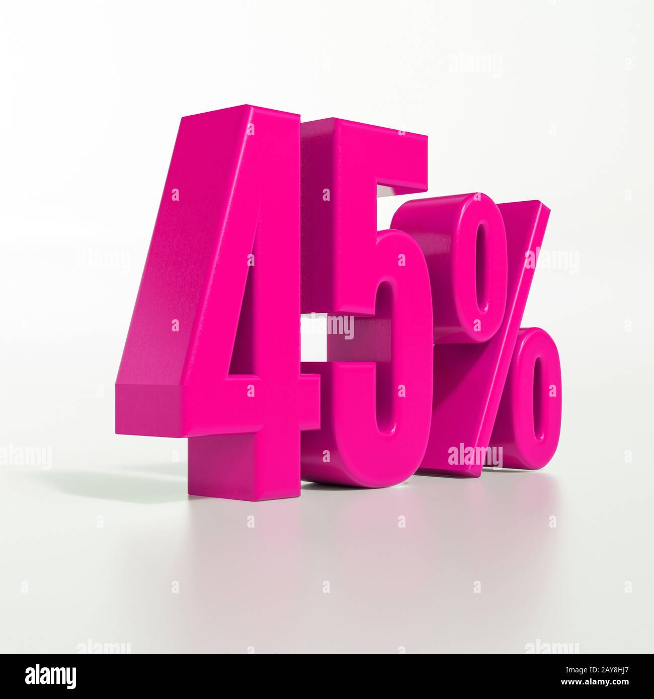 45 Percent Pink Sign Stock Photo - Alamy