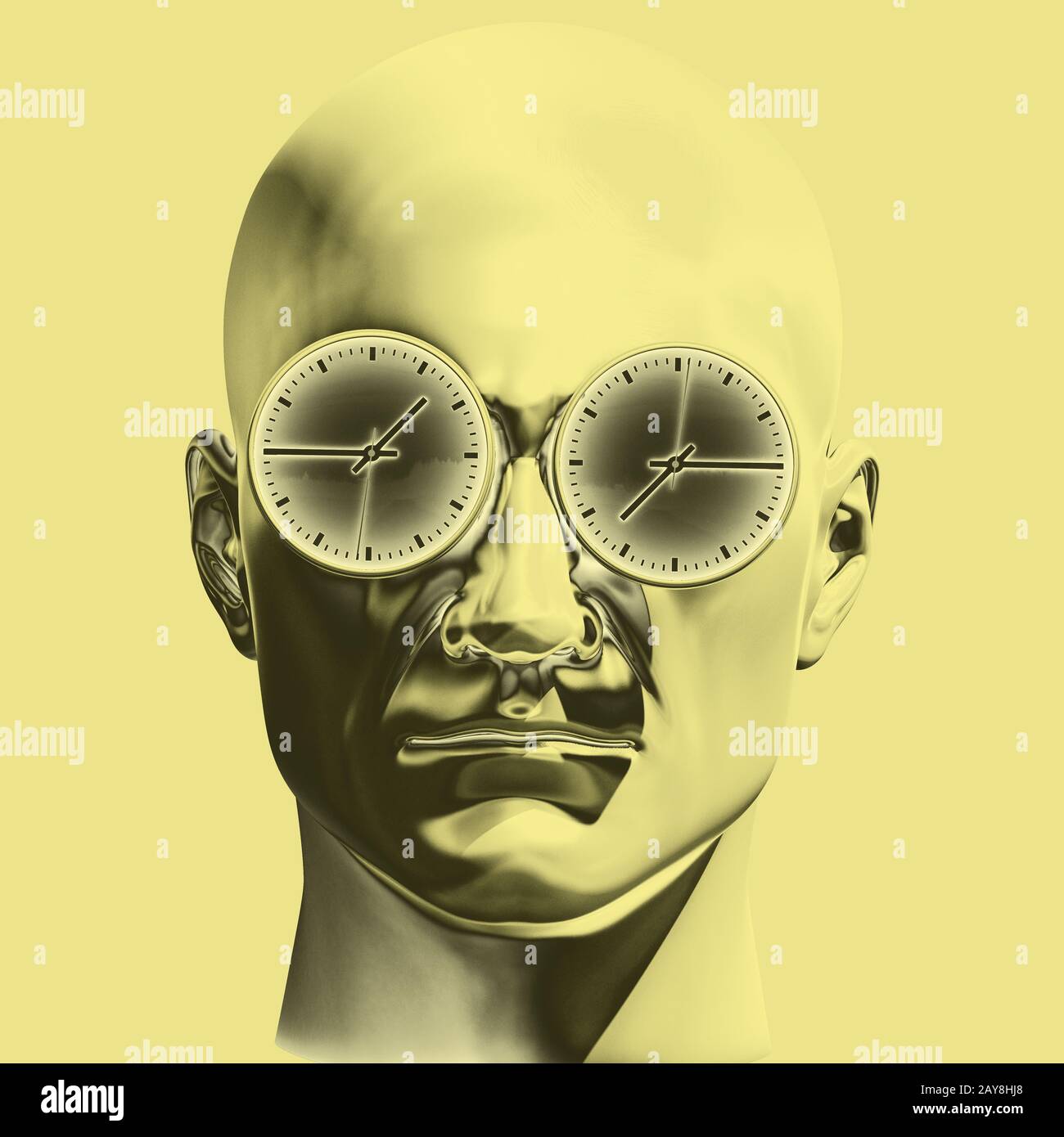 Time Concept 3D Illustration Stock Photo - Alamy