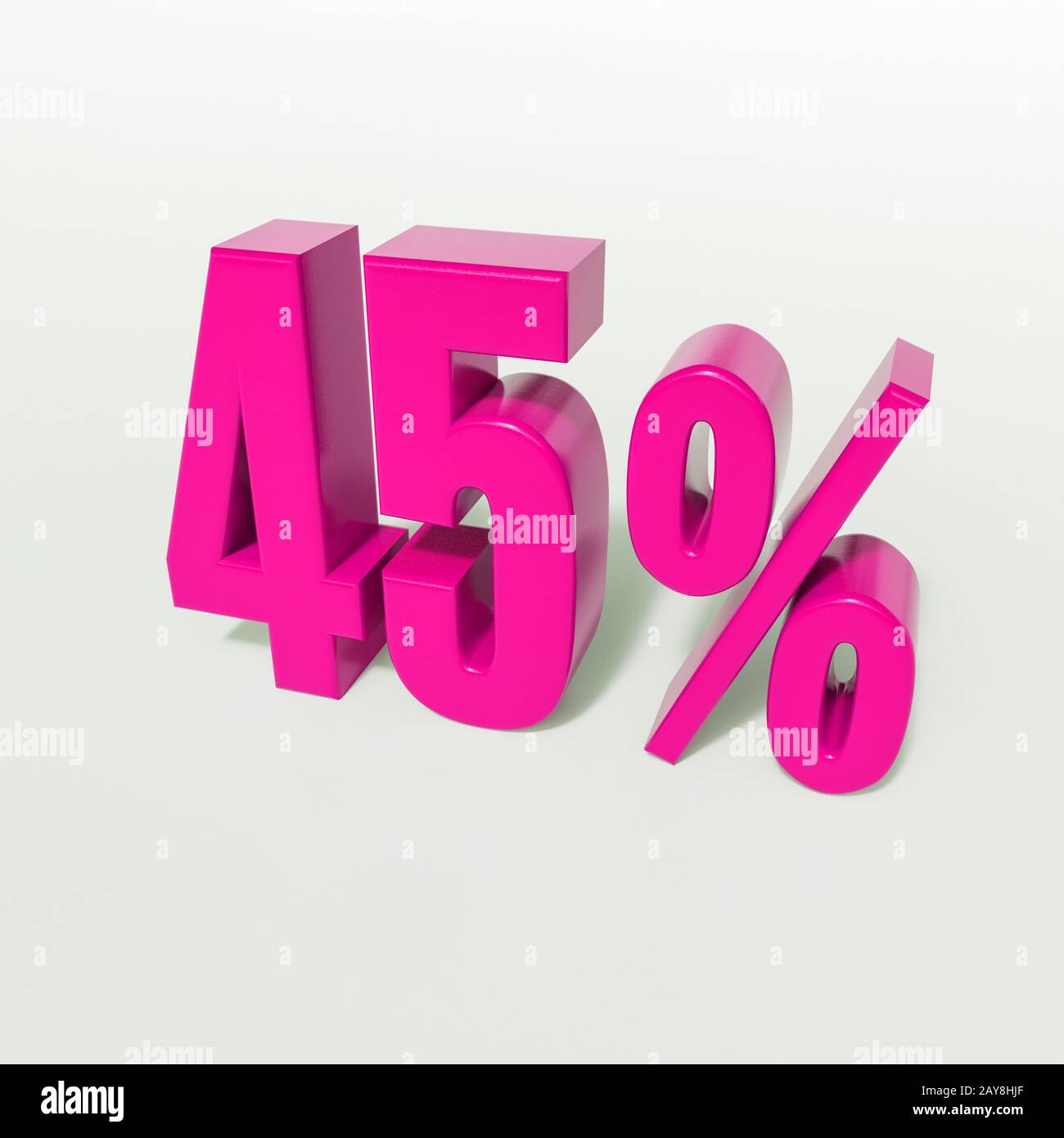 45 Percent Pink Sign Stock Photo - Alamy