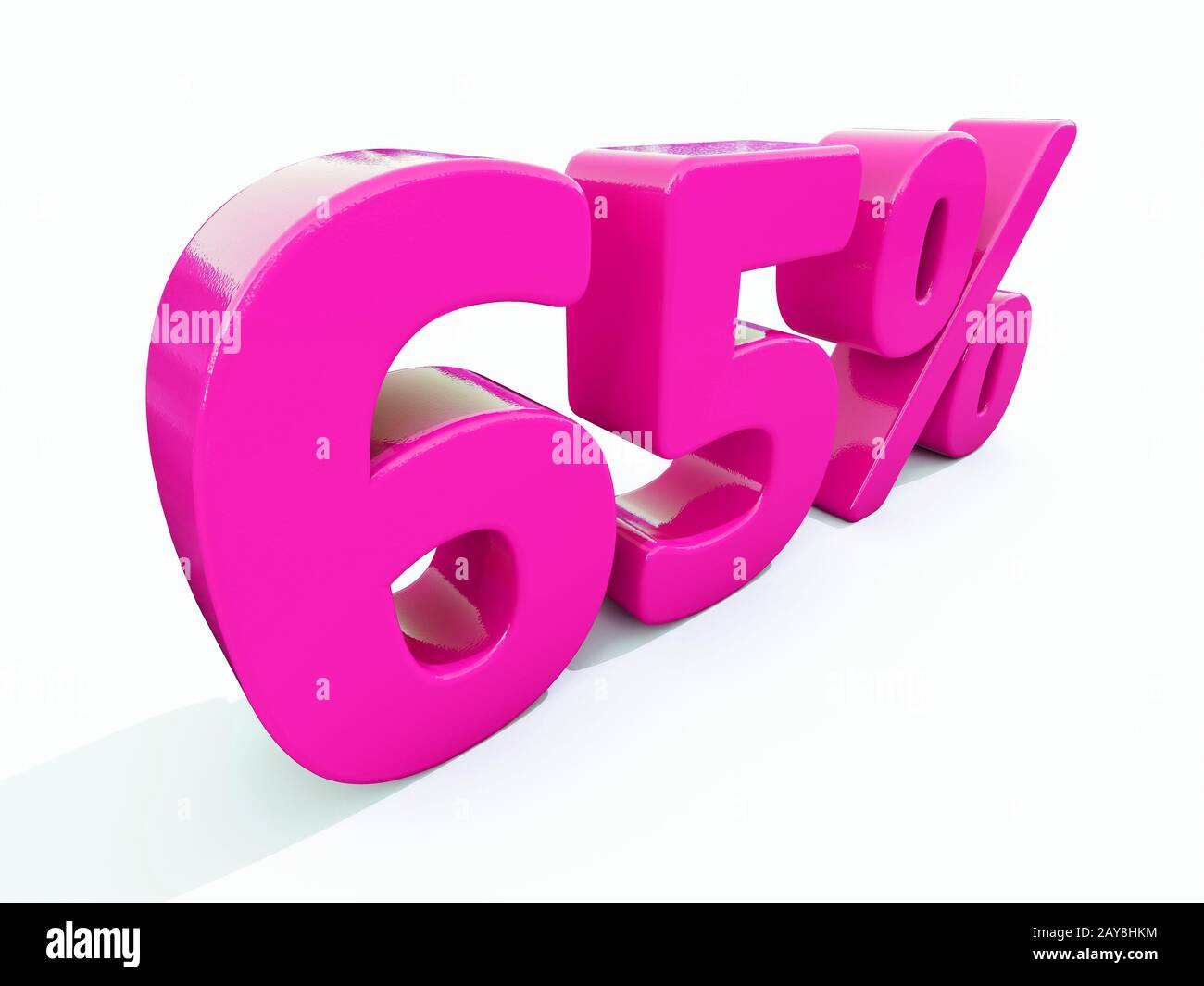 65 Percent Pink Sign Stock Photo - Alamy