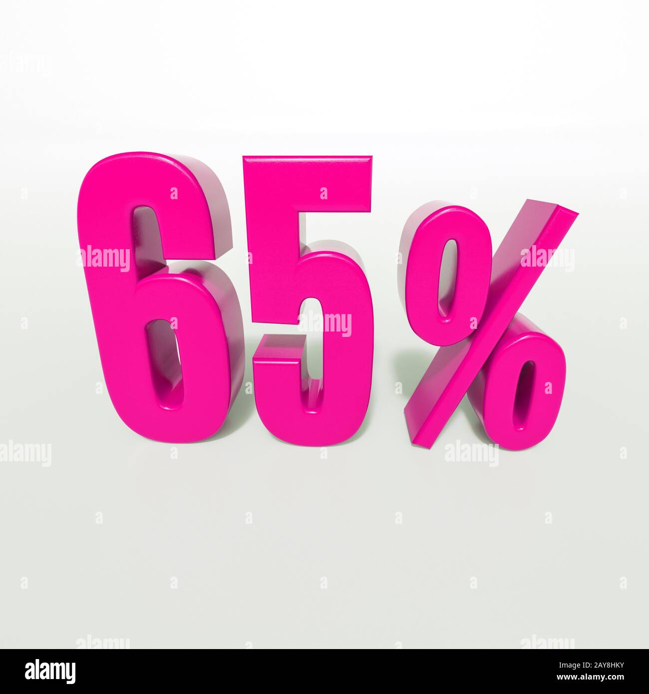 65 Percent Pink Sign Stock Photo - Alamy