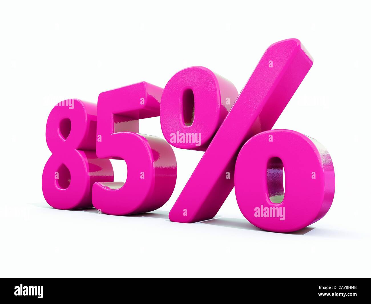 85 Percent Pink Sign Stock Photo - Alamy