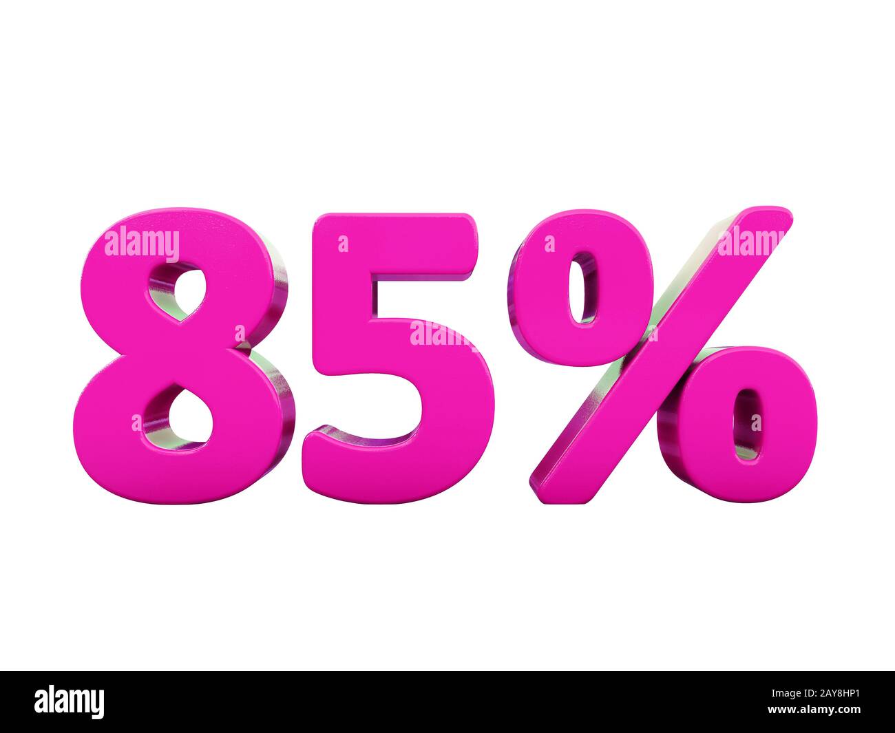 85 Percent Pink Sign Stock Photo - Alamy