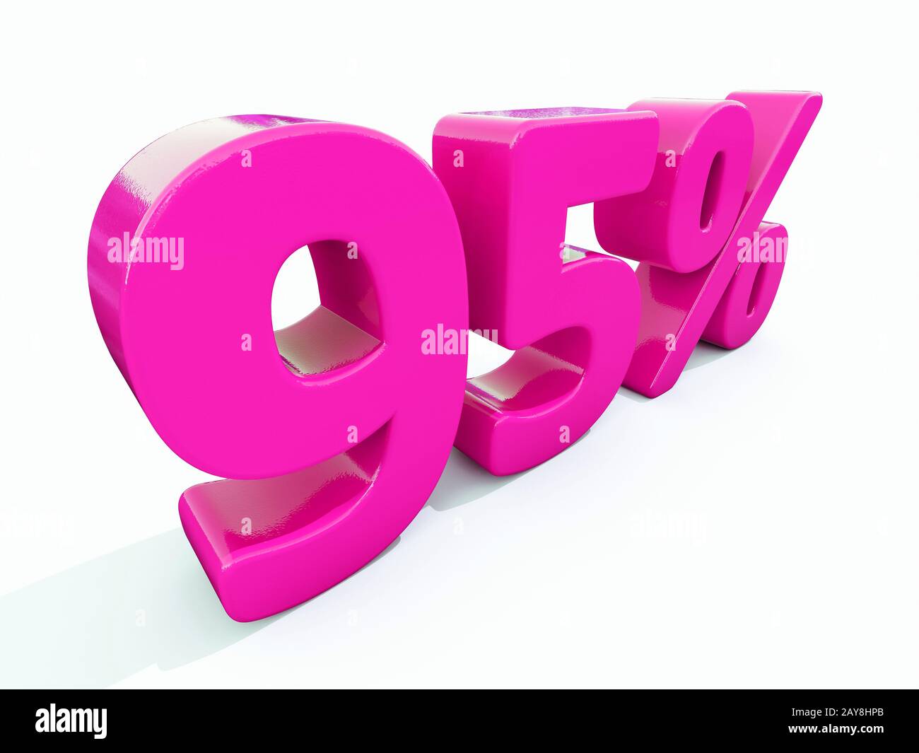 95 Percent Pink Sign Stock Photo - Alamy