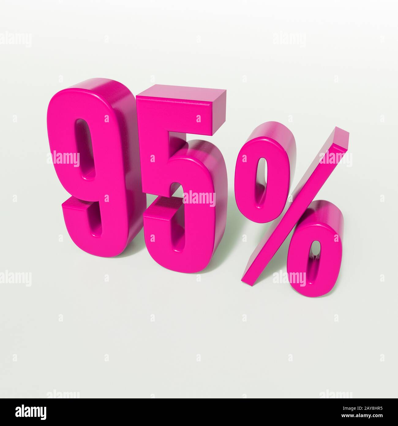95 Percent Pink Sign Stock Photo - Alamy