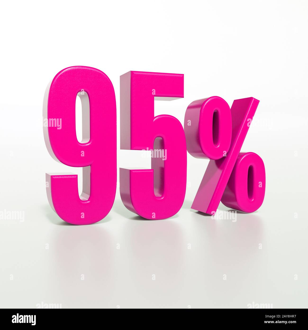 95 Percent Pink Sign Stock Photo - Alamy