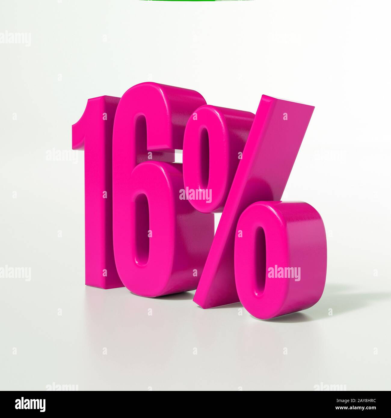 16 Percent Pink Sign Stock Photo - Alamy