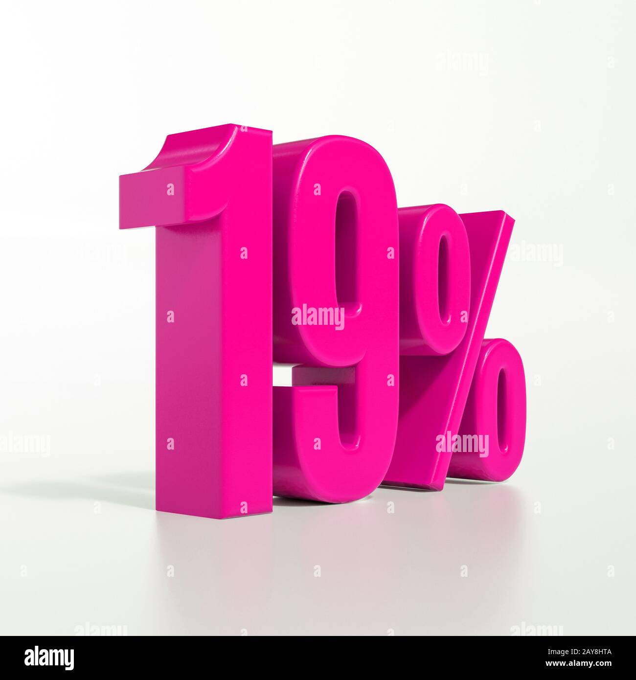 19 Percent Pink Sign Stock Photo - Alamy