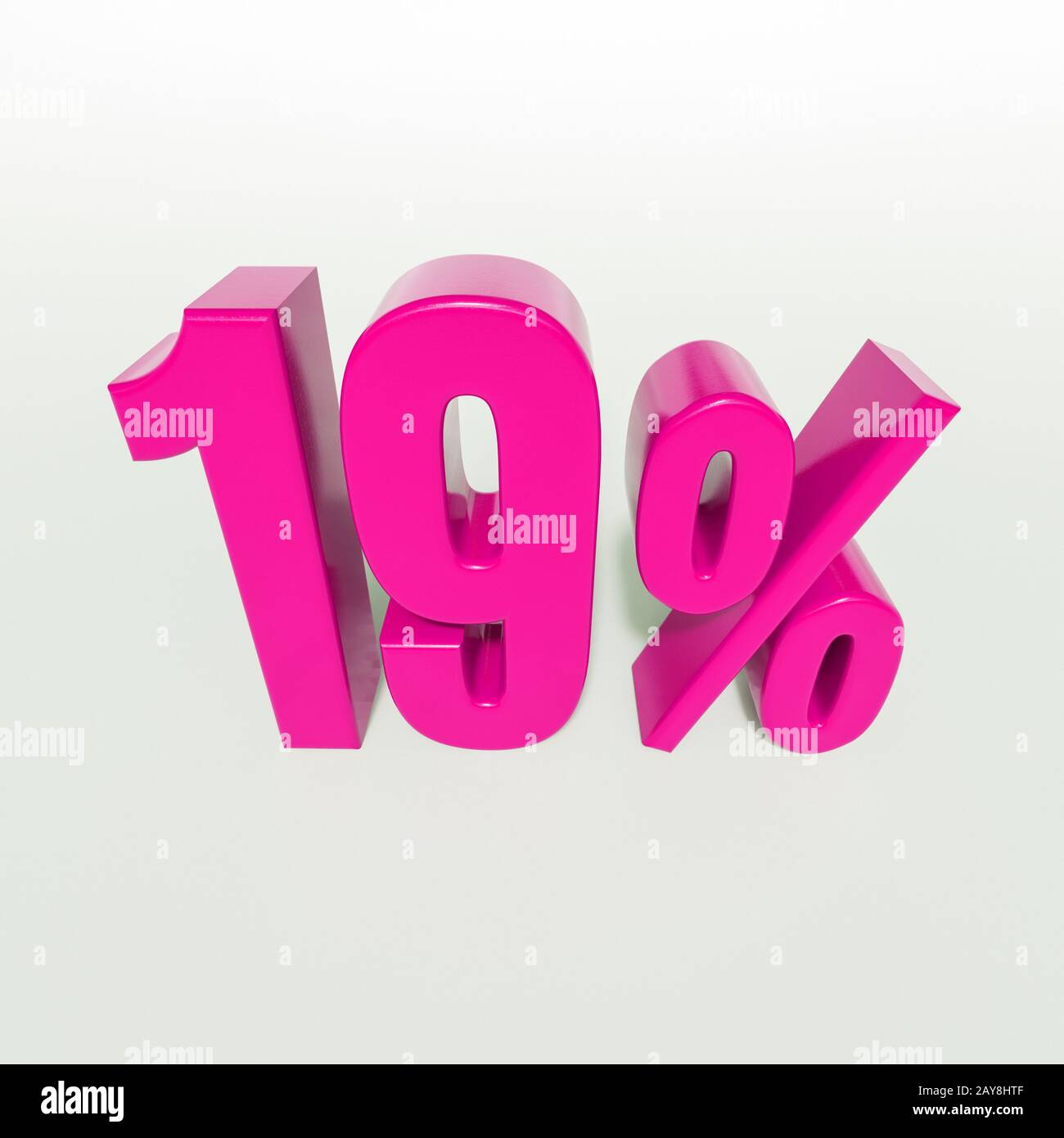 19 Percent Pink Sign Stock Photo - Alamy