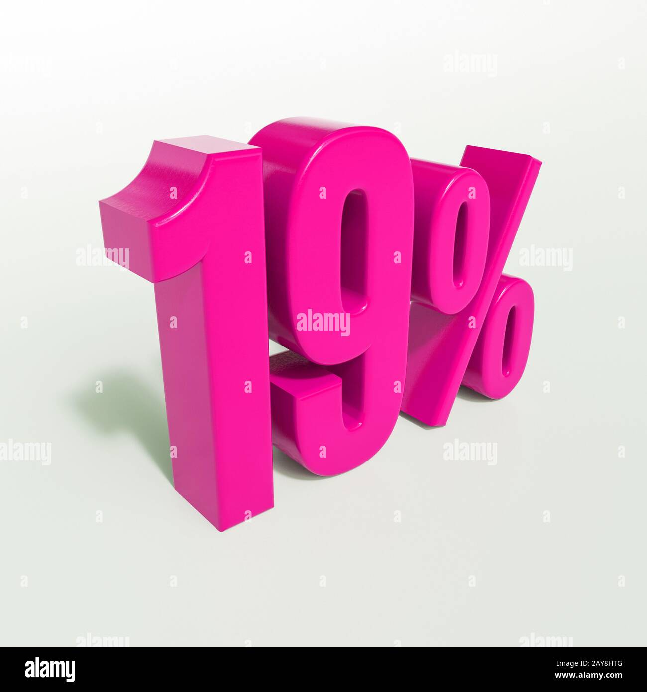 19 Percent Pink Sign Stock Photo - Alamy