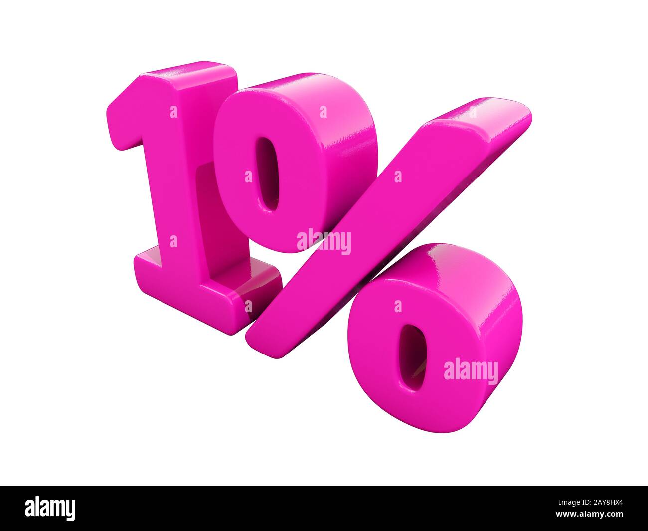 1 Percent Pink Sign Stock Photo - Alamy
