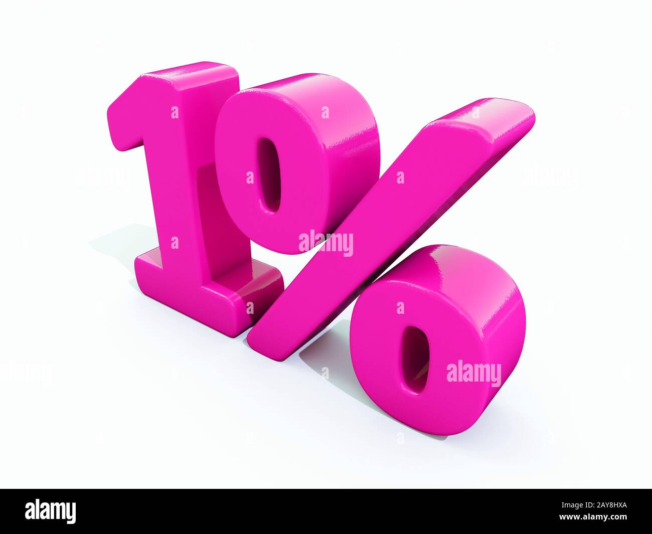 1 Percent Pink Sign Stock Photo - Alamy