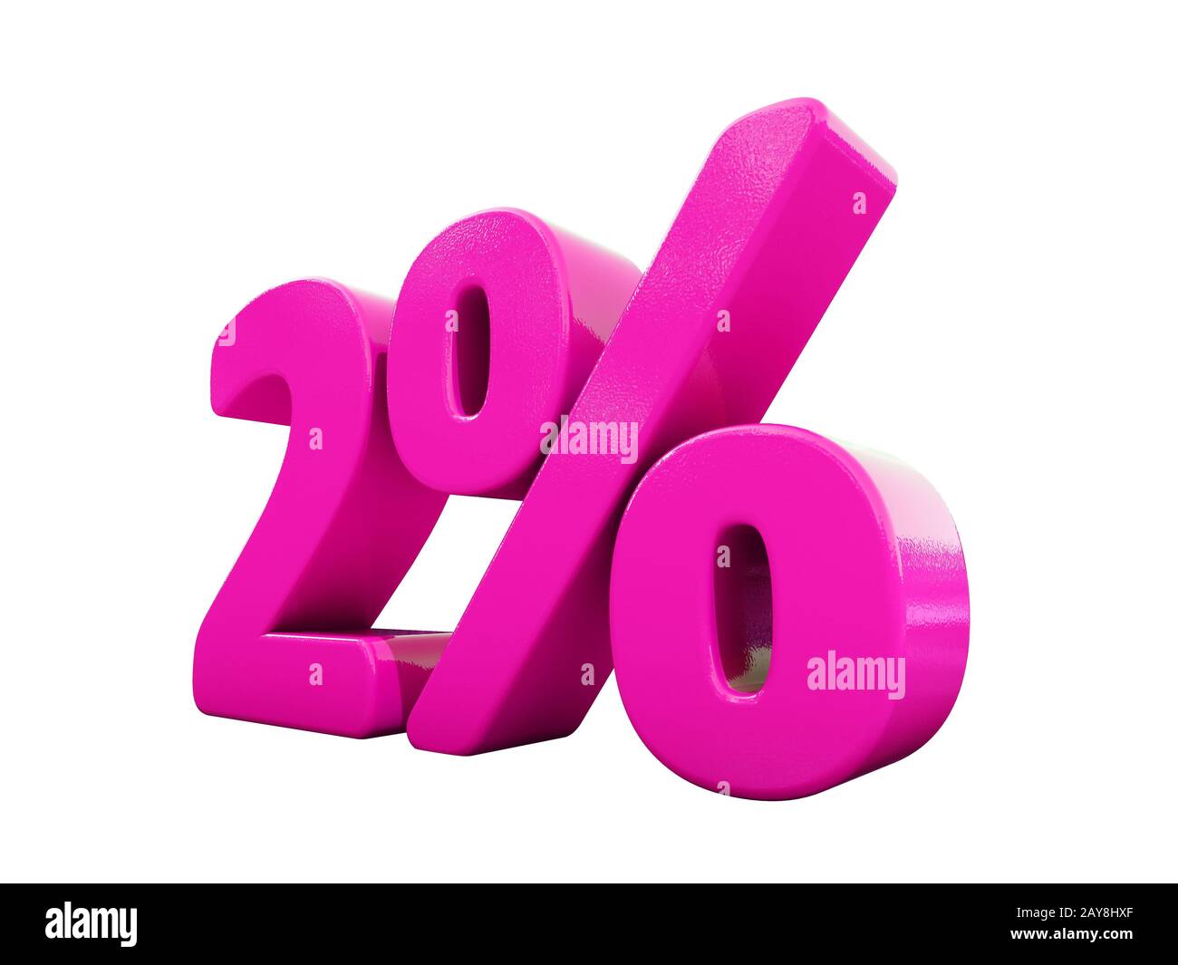 2 Percent Pink Sign Stock Photo - Alamy