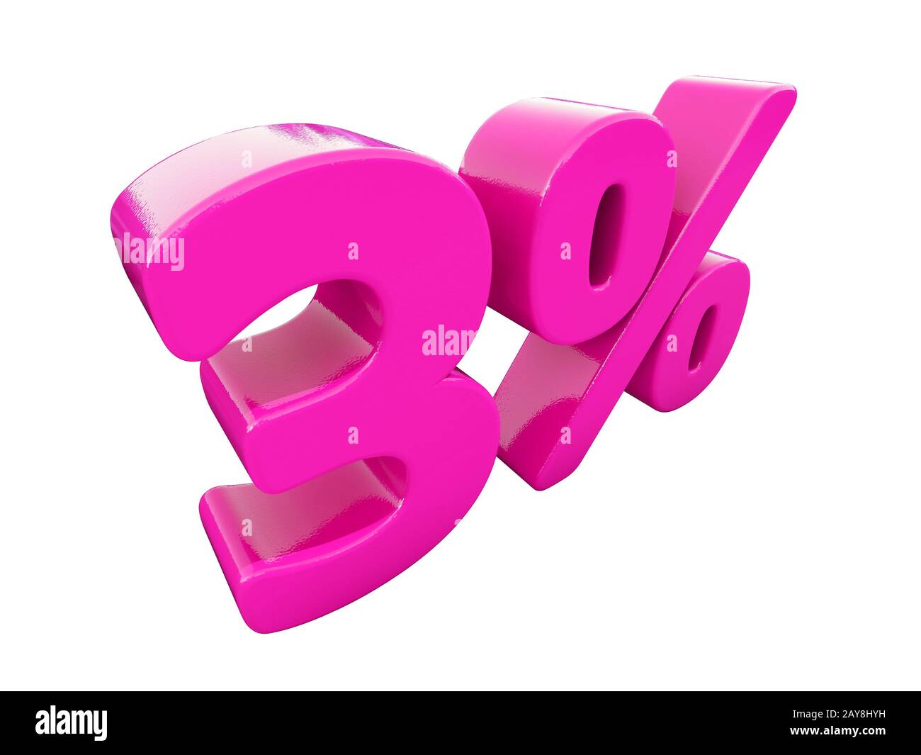 3 Percent Pink Sign Stock Photo - Alamy