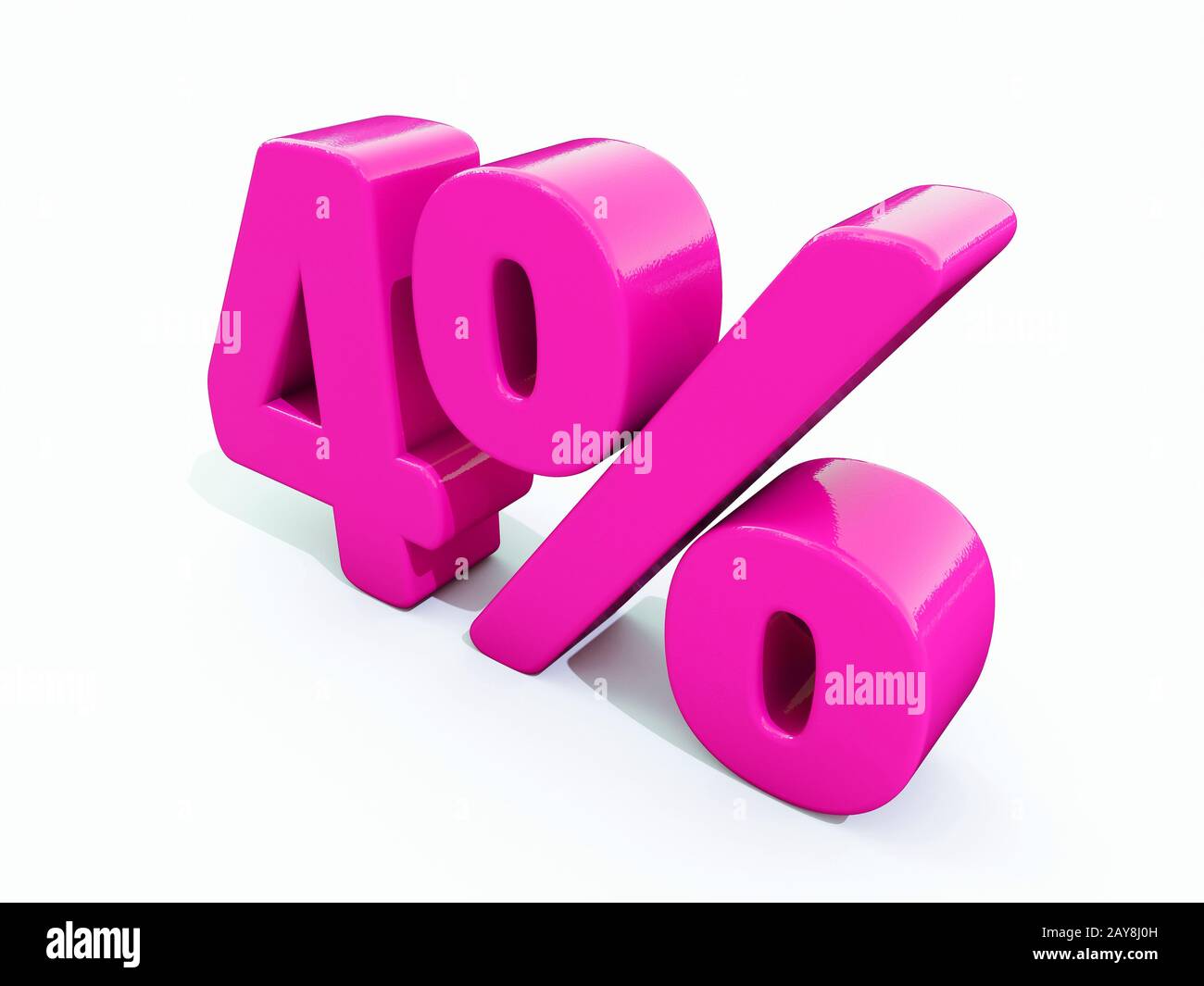 4 Percent Pink Sign Stock Photo - Alamy
