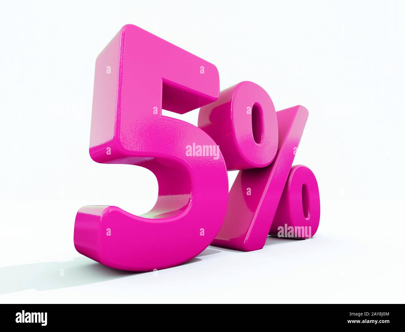 5 Percent Pink Sign Stock Photo - Alamy