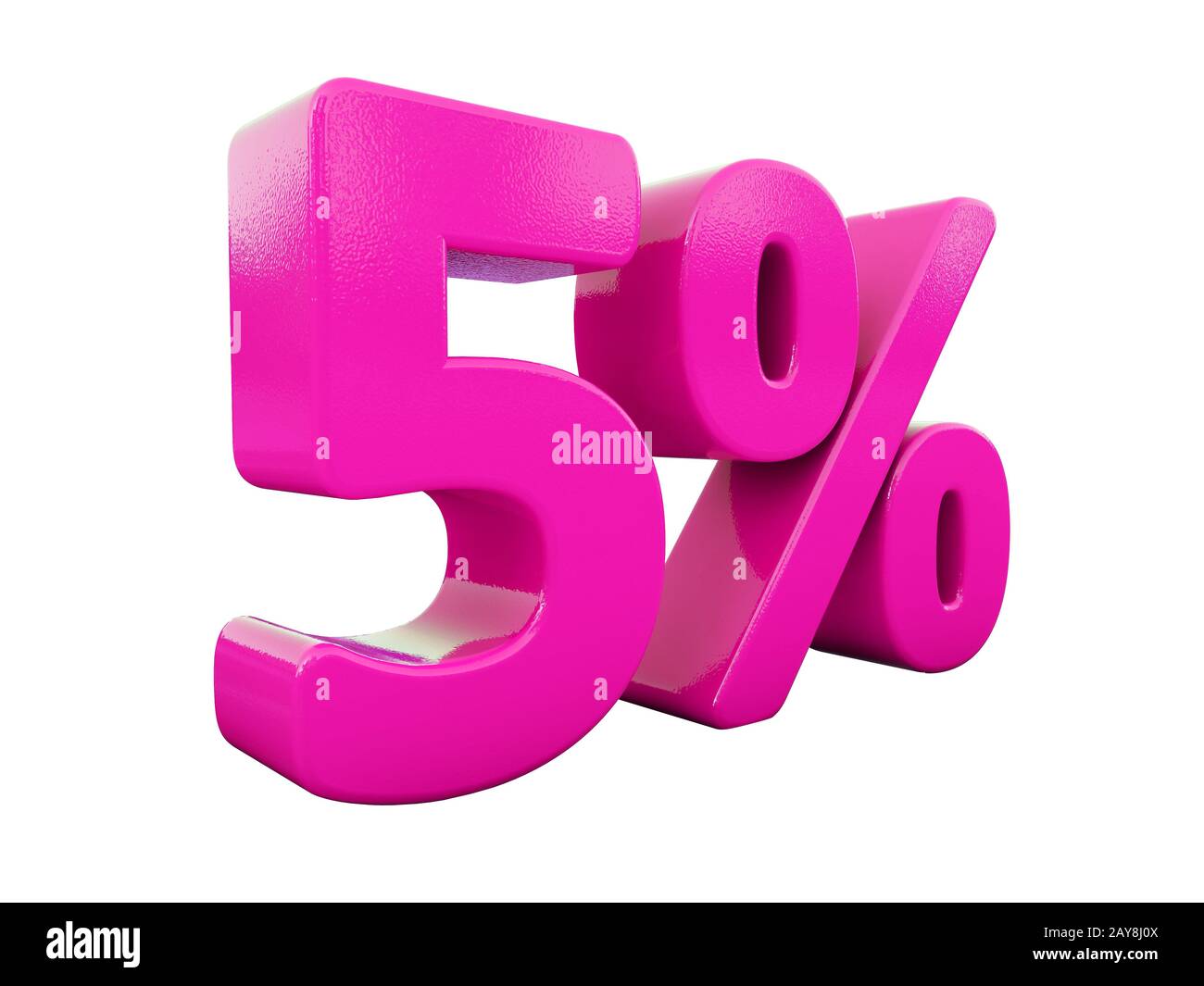 5 Percent Pink Sign Stock Photo - Alamy
