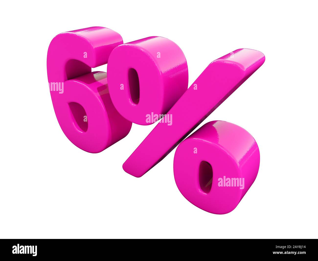 6 Percent Pink Sign Stock Photo - Alamy