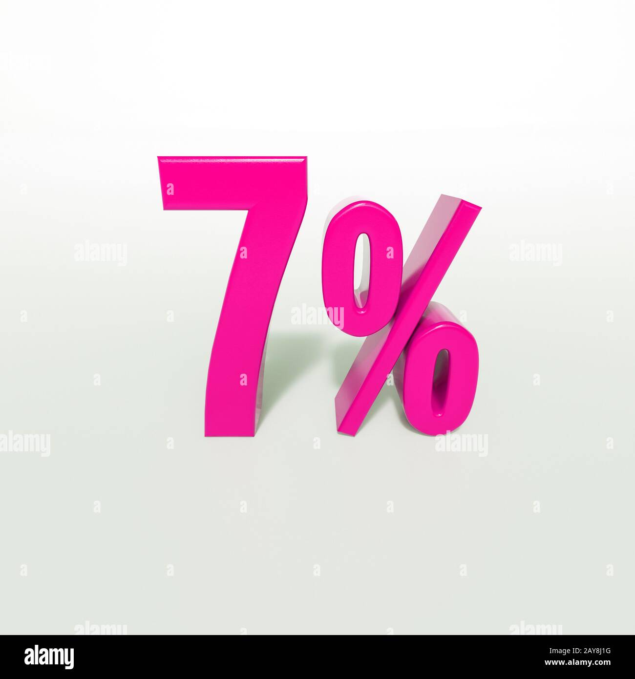 7 Percent Pink Sign Stock Photo - Alamy