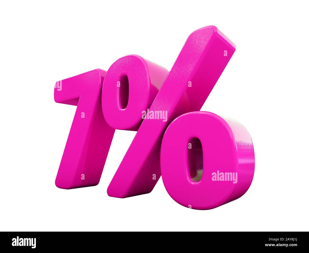 7 Percent Pink Sign Stock Photo - Alamy