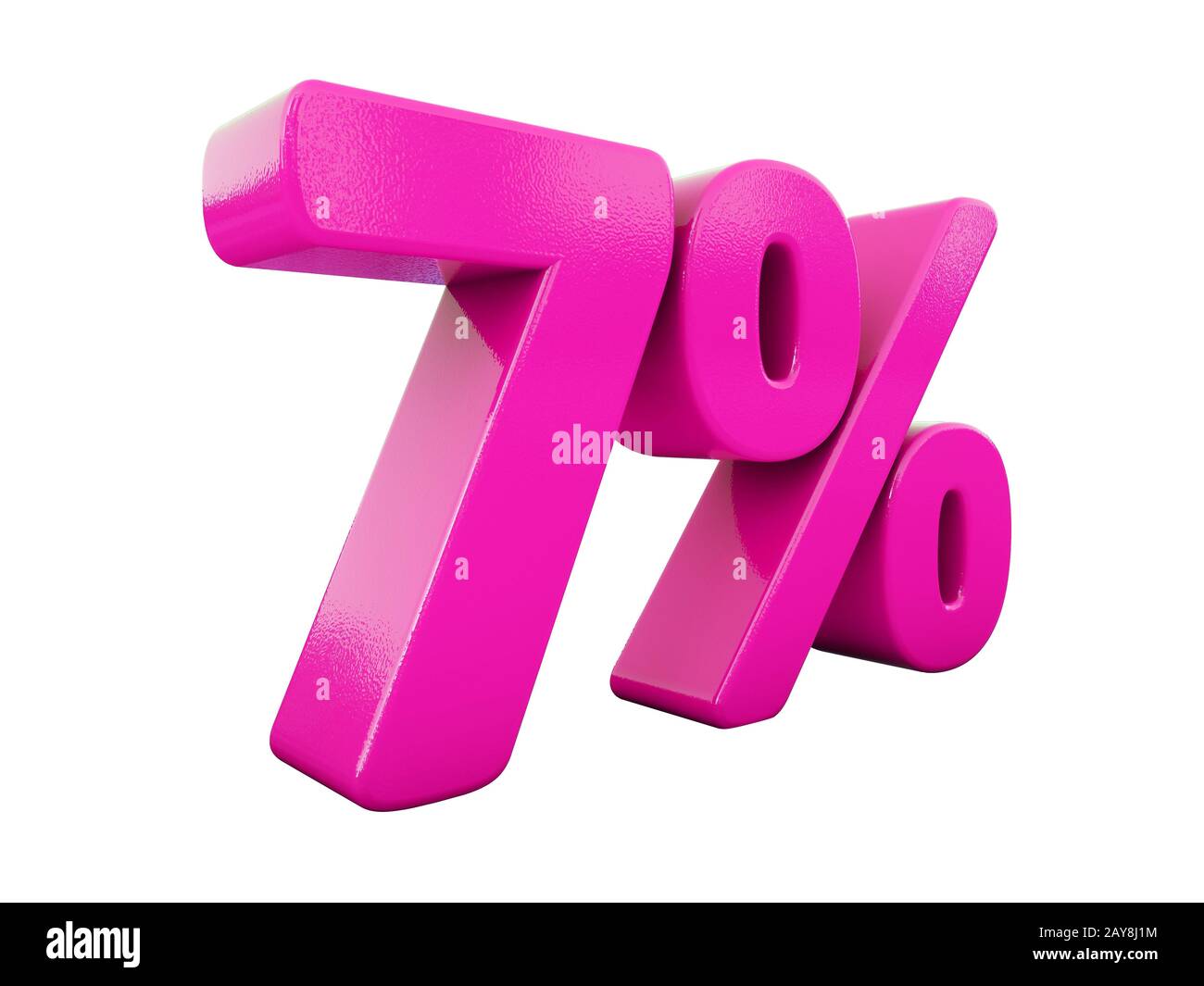 7 Percent Pink Sign Stock Photo - Alamy