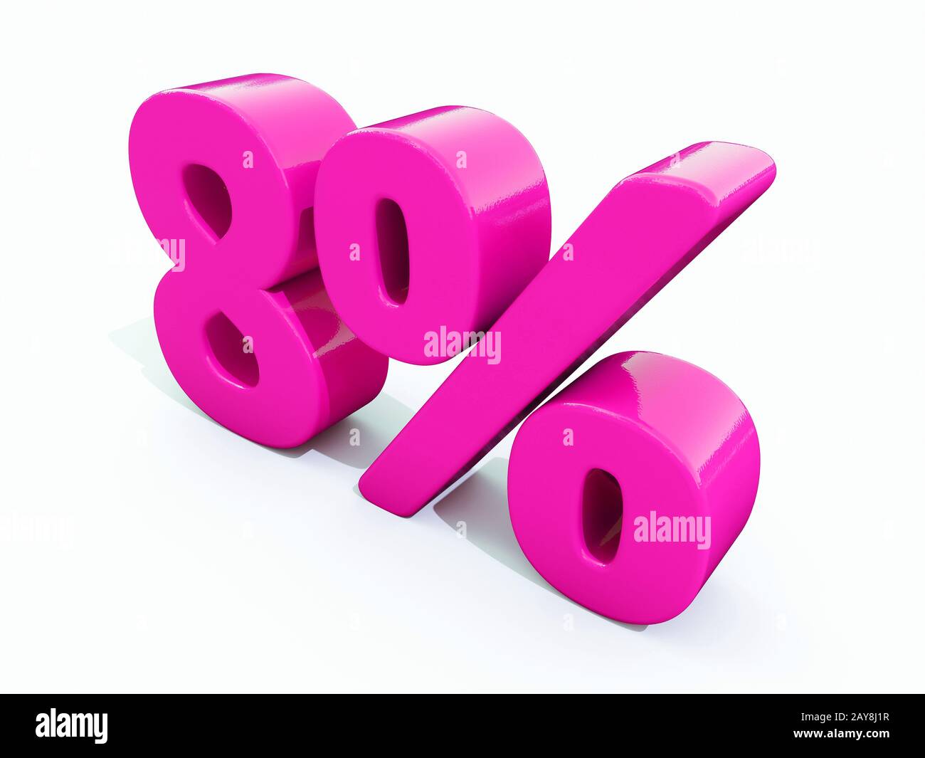8 Percent Pink Sign Stock Photo - Alamy