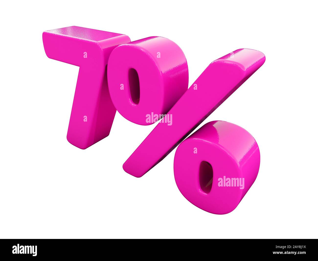 7 Percent Pink Sign Stock Photo - Alamy
