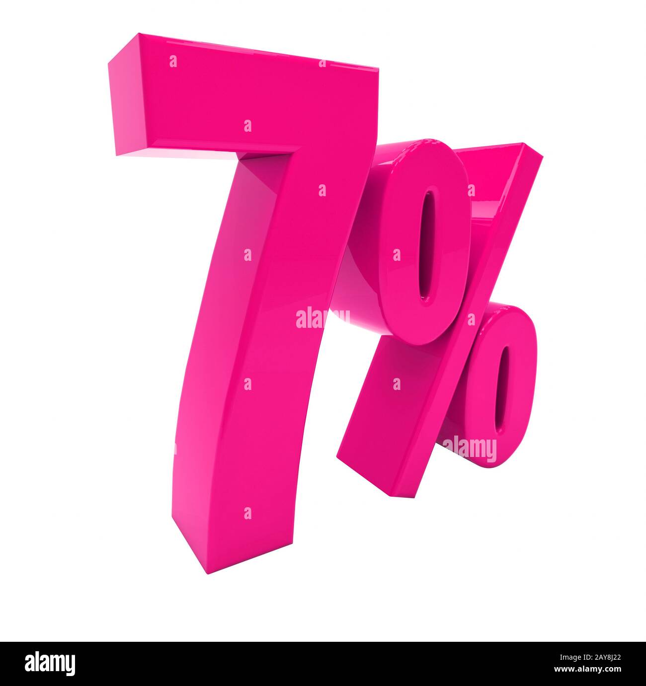 7 Percent Pink Sign Stock Photo - Alamy