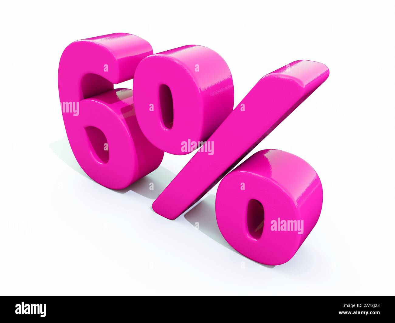 6 Percent Pink Sign Stock Photo - Alamy