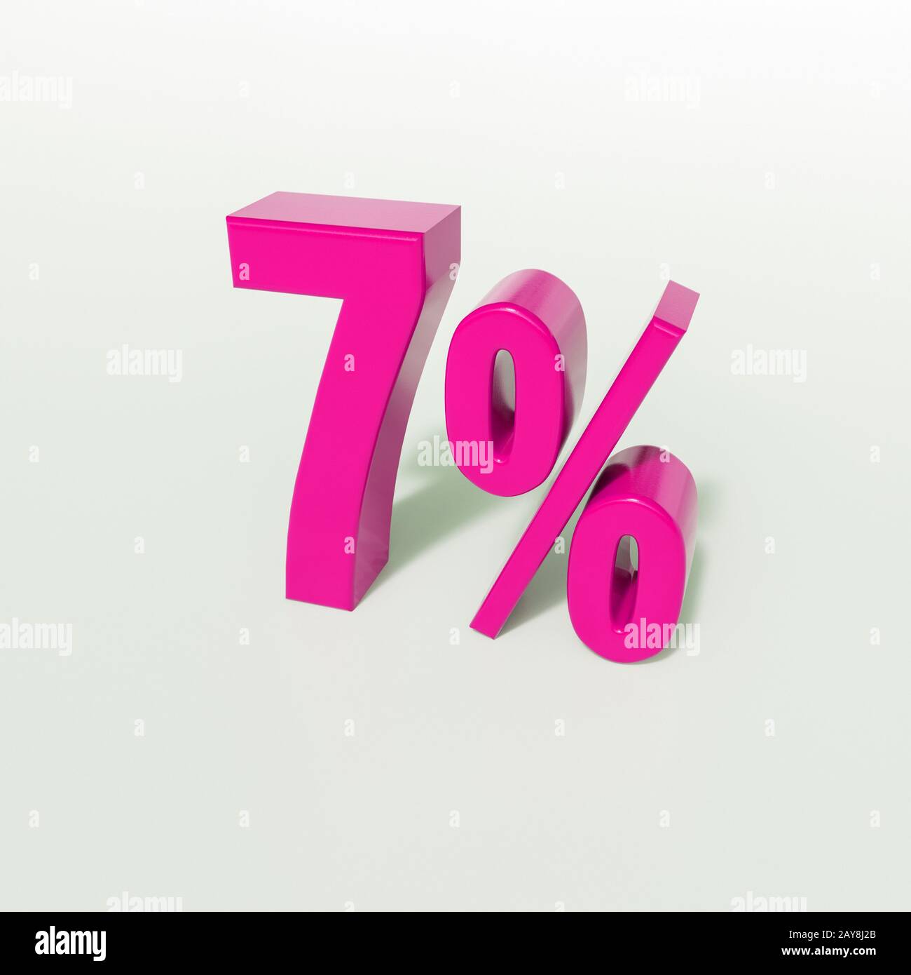 7 Percent Pink Sign Stock Photo - Alamy