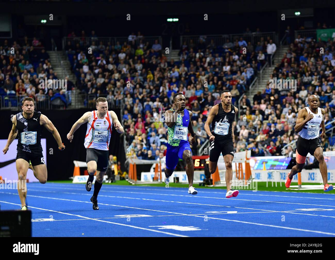 Berlin, Germany. 14th Feb, 2020. Athletics: ISTAF Indoor Men 60 meters ...